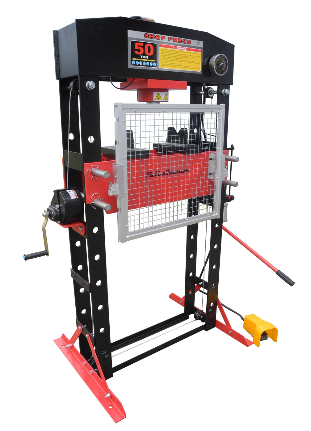 Redline 50 Ton Air Hydraulic Shop Press - FREE SHIPPING