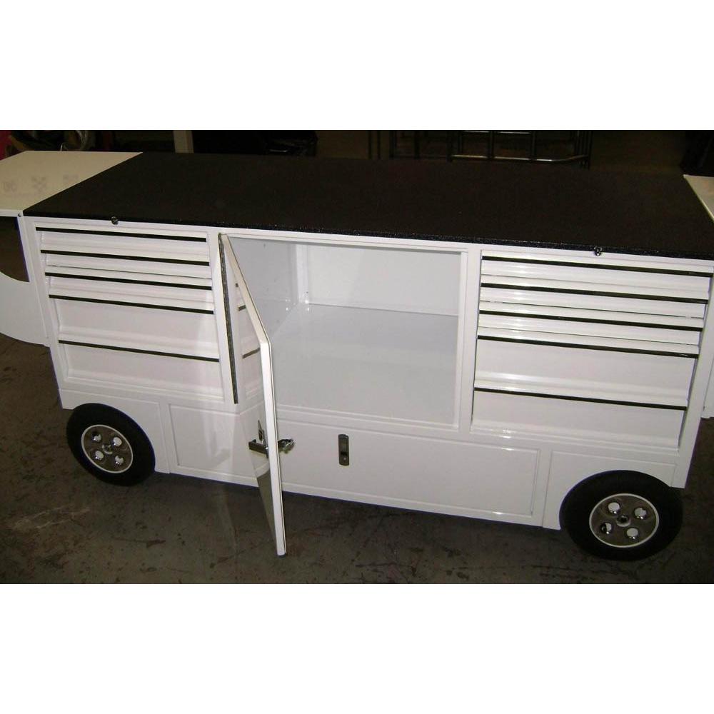 RSR Work Station Toolbox Pit Box Wagon Cart | Redline Stands