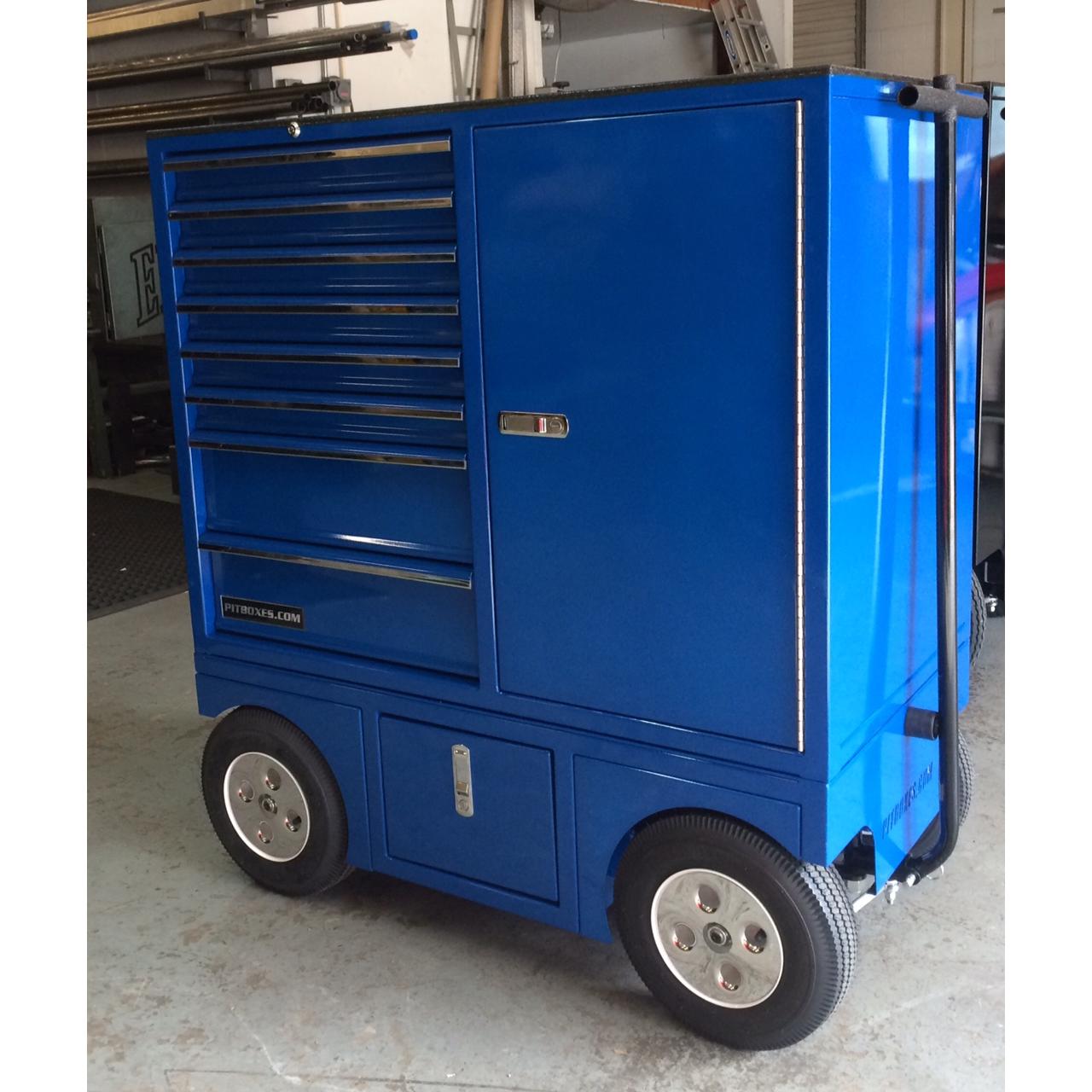 RSR 42" Chest Toolbox Pit Box Wagon Cart w/Base | Redline Stands