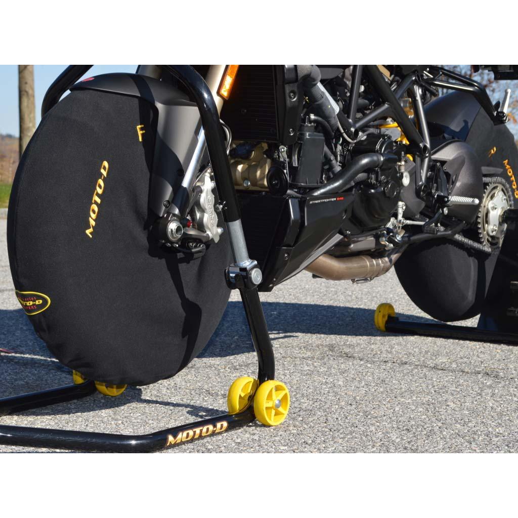 Moto-D Pro-Series Tire Warmer Wraps | Redline Stands