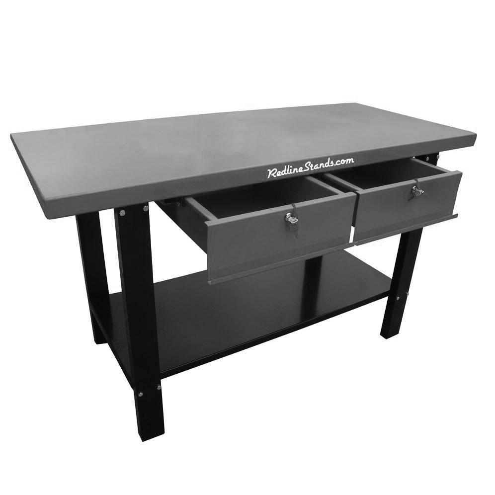 Redline RE2-DT 2 Drawer Work Bench Table - FREE SHIPPING FOR ~ 500 MILES