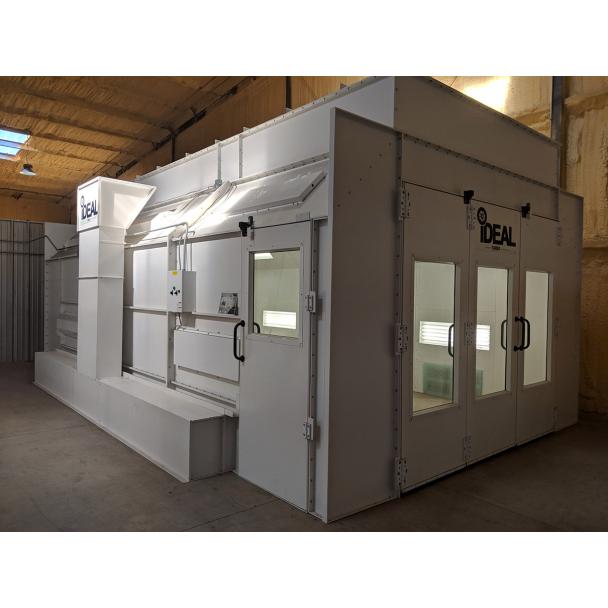 IDEAL Side Down Draft Paint Booth | Redline Stands