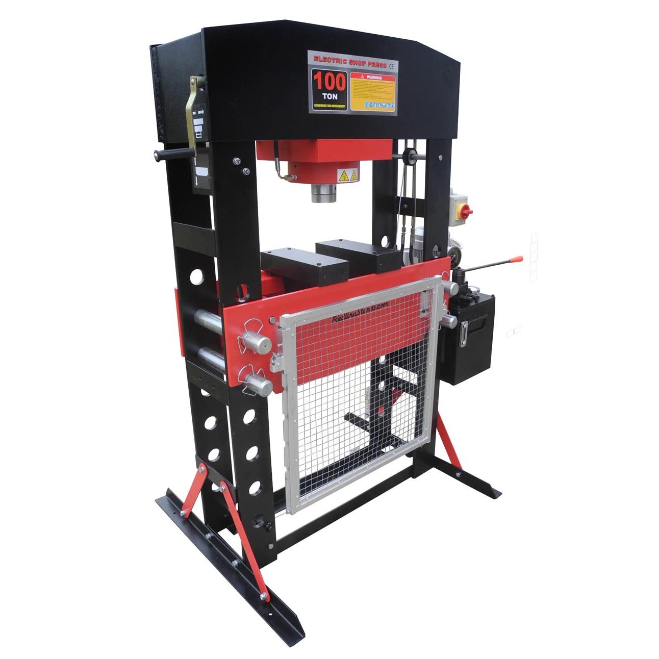 100 Ton Heavy Duty Floor Shop Press | 100 Ton Shop Press for Sale| Red Line