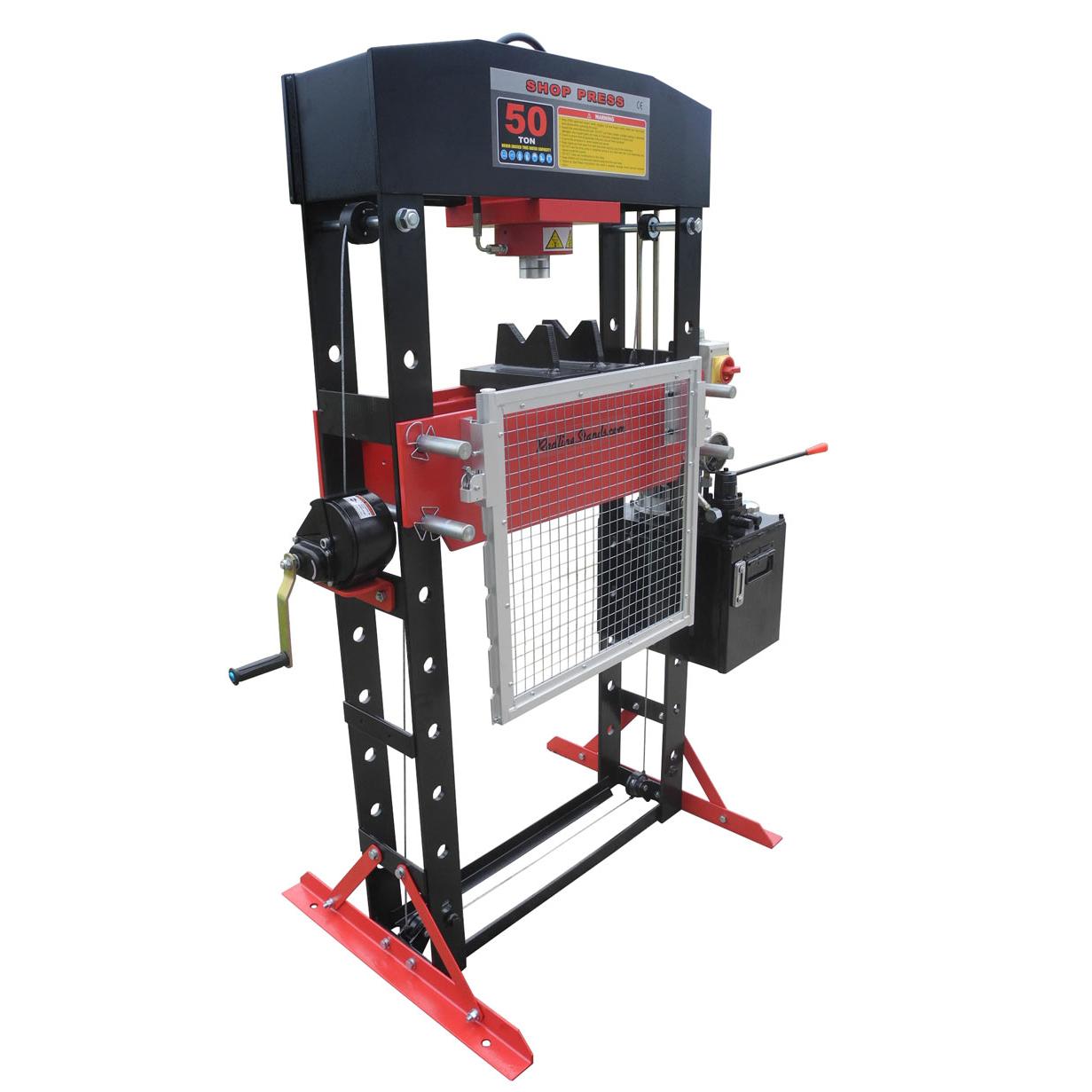 Electric Hydraulic Shop Press | Best 50 Ton Hydraulic Shop Press
