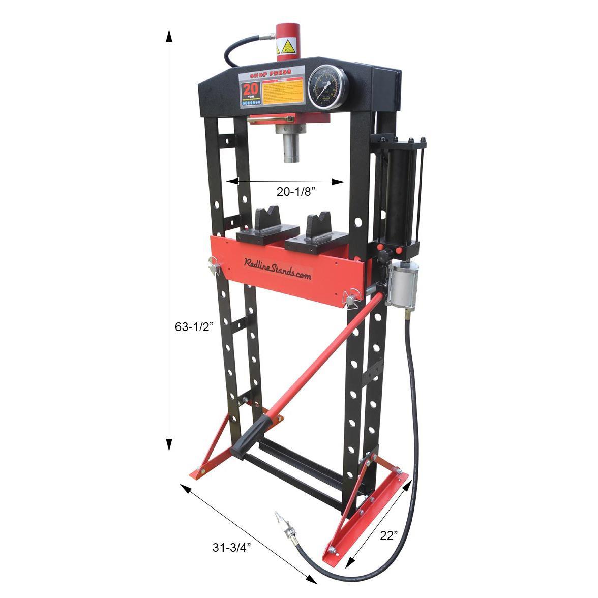 Redline 20 Ton Shop Press | Automotive Lifts for Sale | Redline Stands