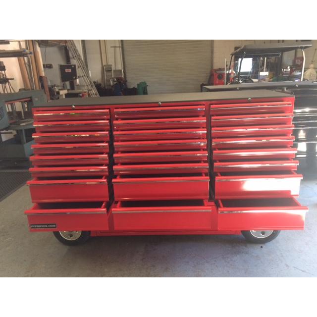 Triple Rolling Toolbox | Triple Small Pit Box Wagon Cart Toolbox