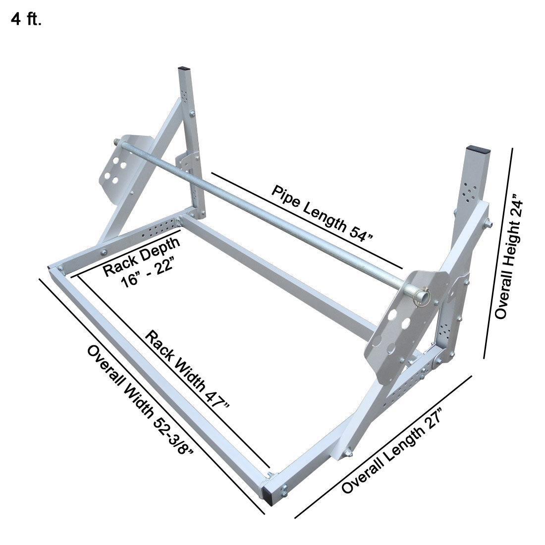 Redline Folding Universal Wall-Mount Trailer Tire Rack | Space-Saving ...