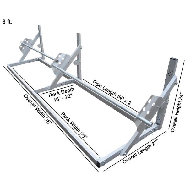 Redline Folding Universal Wall-Mount Trailer Tire Rack | Space-Saving ...