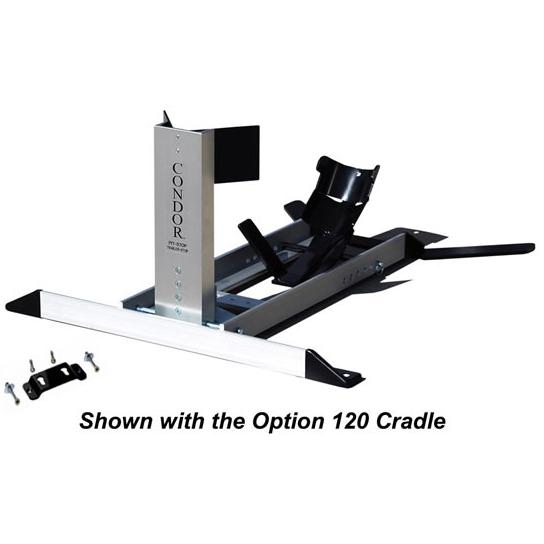 Condor CHCK1500 Chopper Wheel Chock - Secure Motorcycle Transport