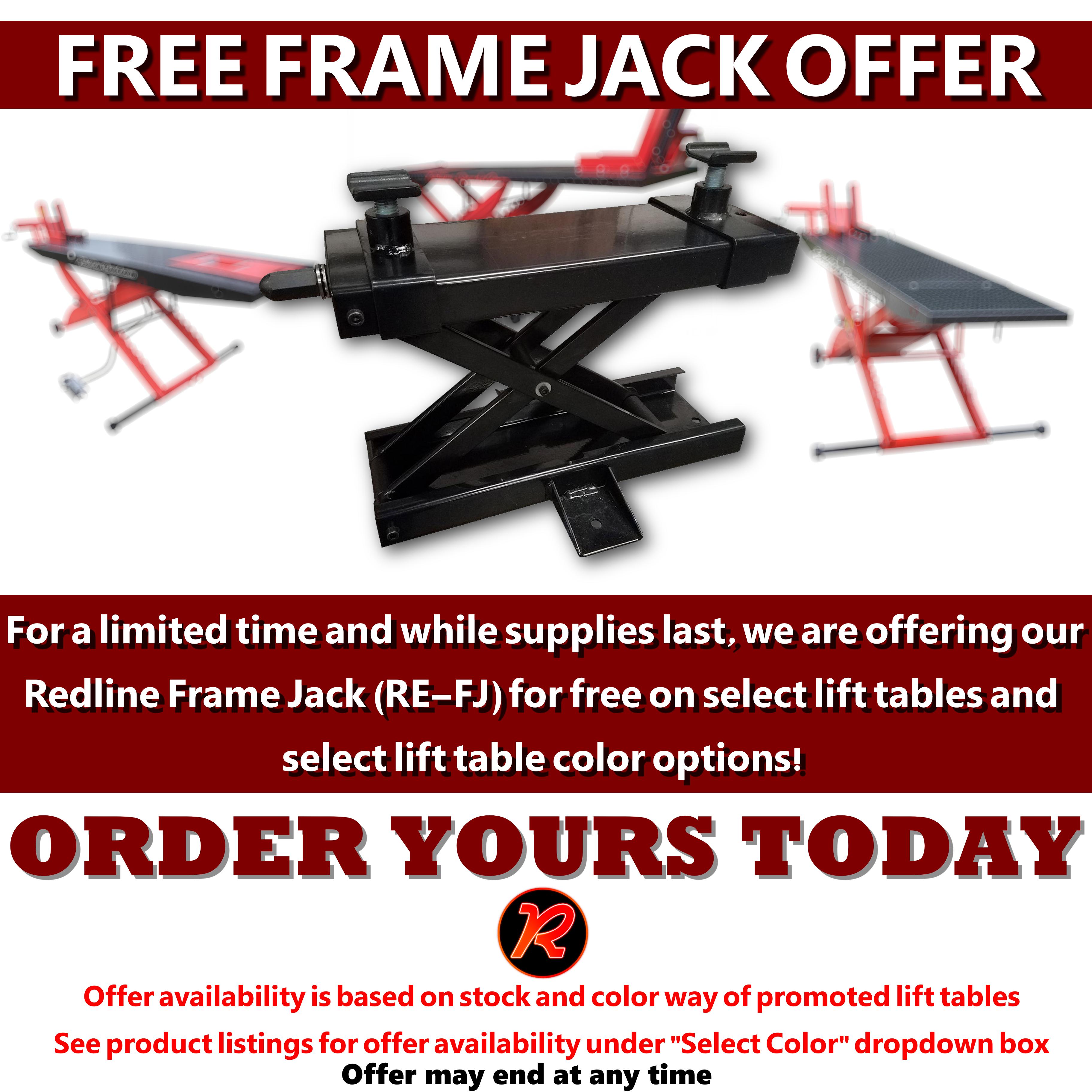 Redline MC1K 1000 lb Motorcycle ATV Lift Table - FREE SHIPPING