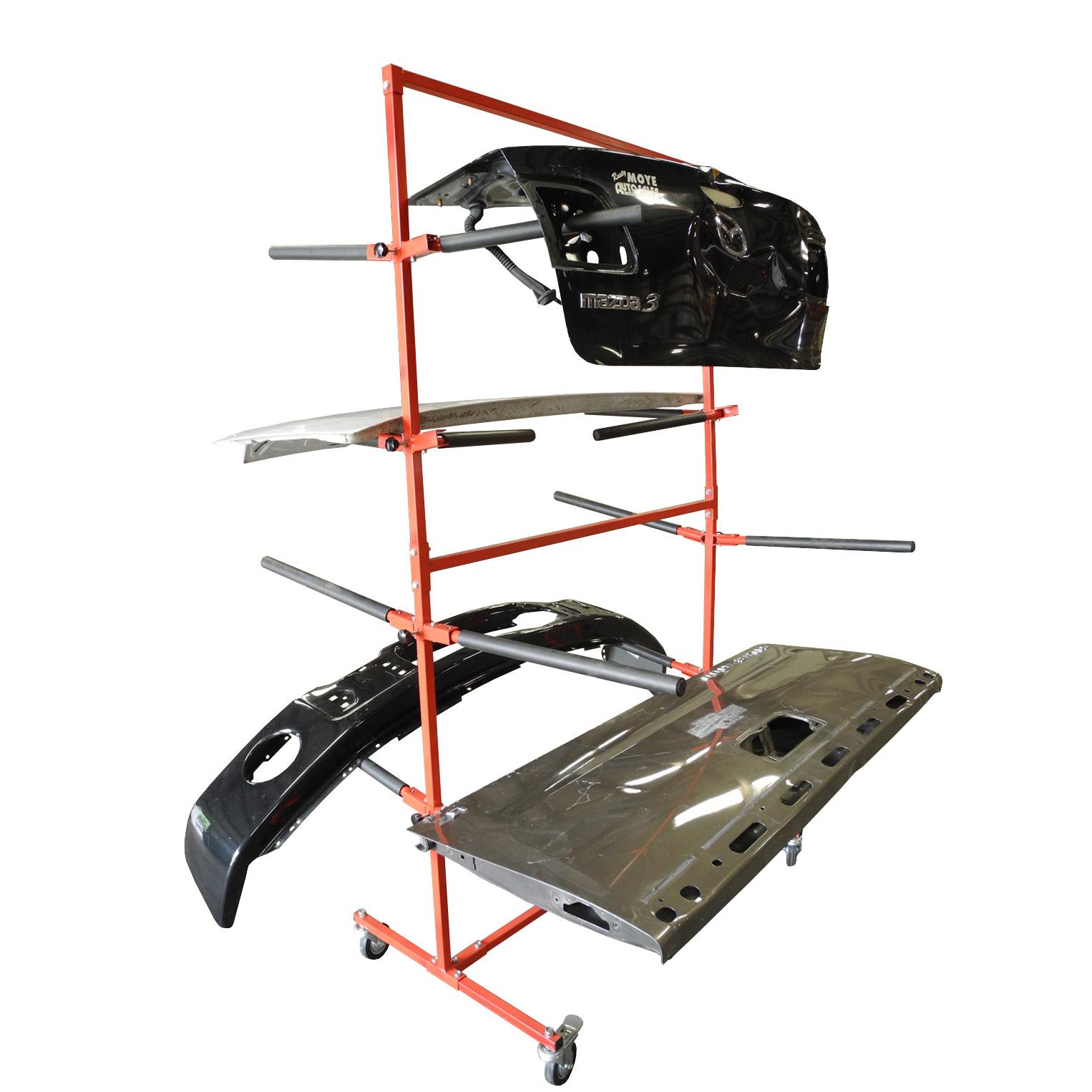 Double-Sided Mobile Bumper Storage Rack | Redline Bumper Rack