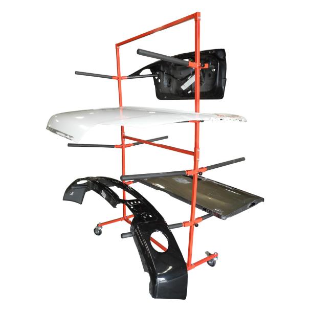 Double-Sided Mobile Bumper Storage Rack | Redline Bumper Rack