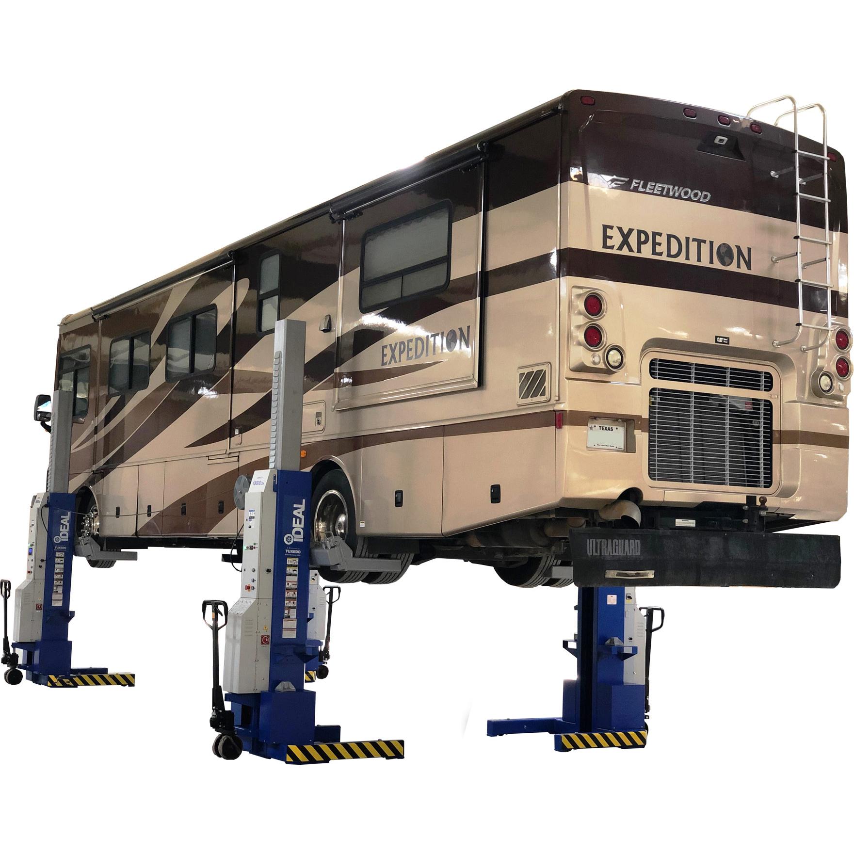 Fire Truck and School Bus Lift | iDEAL 18K-X Mobile 4 Column Pair Lift ...