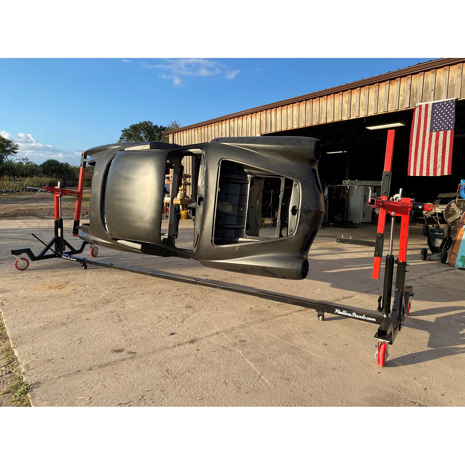 Redline Automotive Auto Restoration Rotisserie | Redline Stands