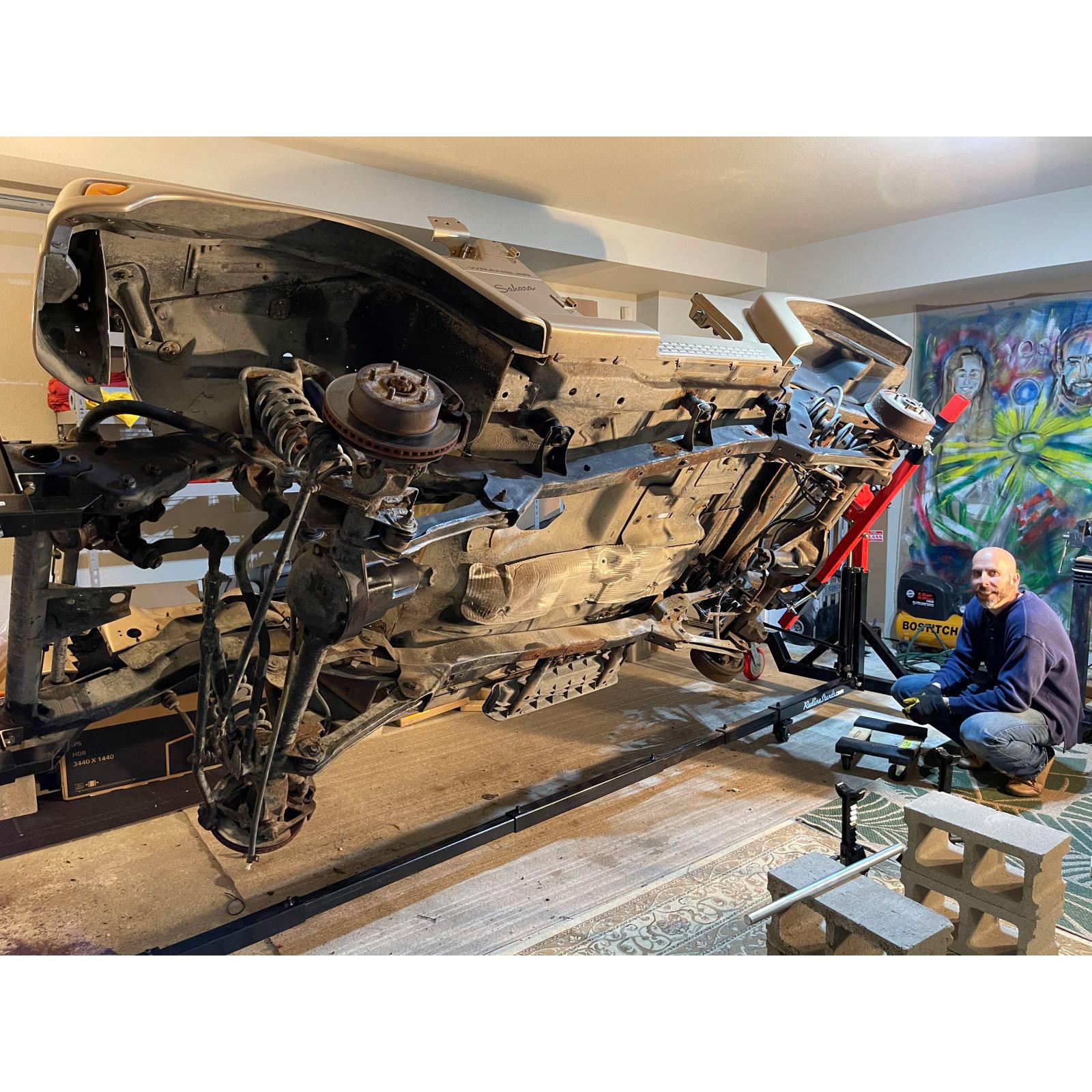 Redline Automotive Auto Restoration Rotisserie | Redline Stands