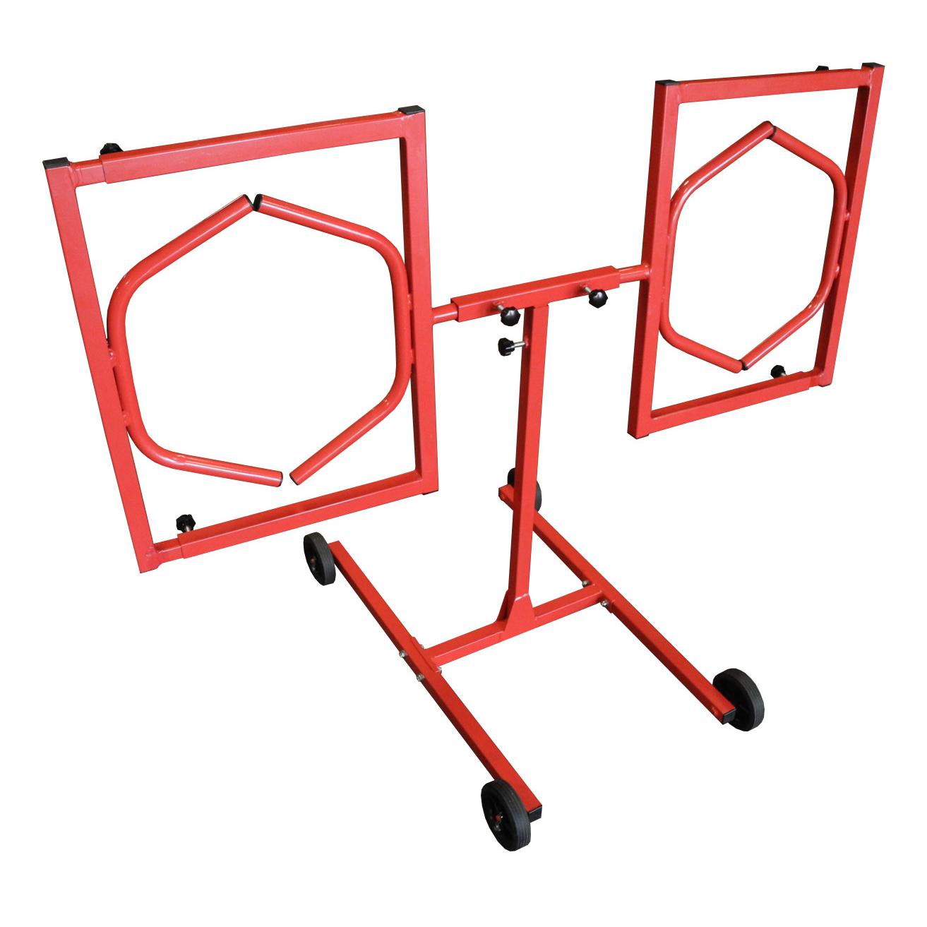 Redline Mobile Dual Wheel Rim Rotating Paint Stand | Redline Stands