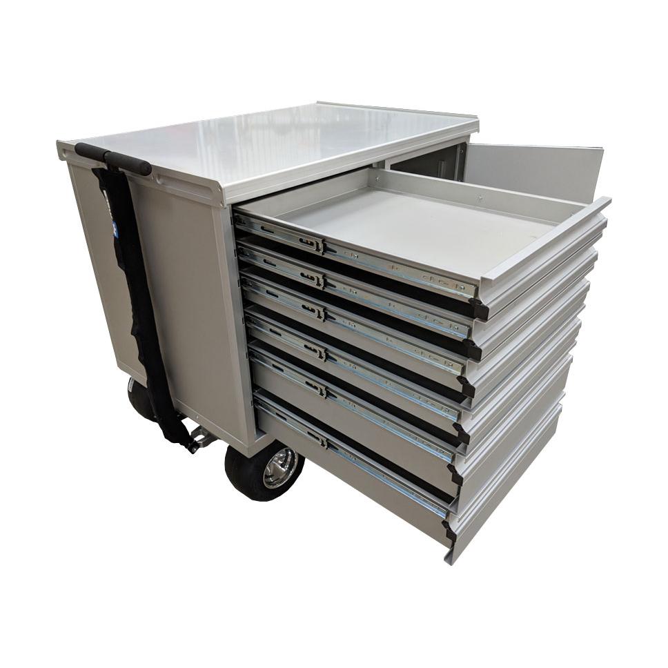 Arrow Components 42" Aluminum Shop Toolbox Pit Box | Redline Stands