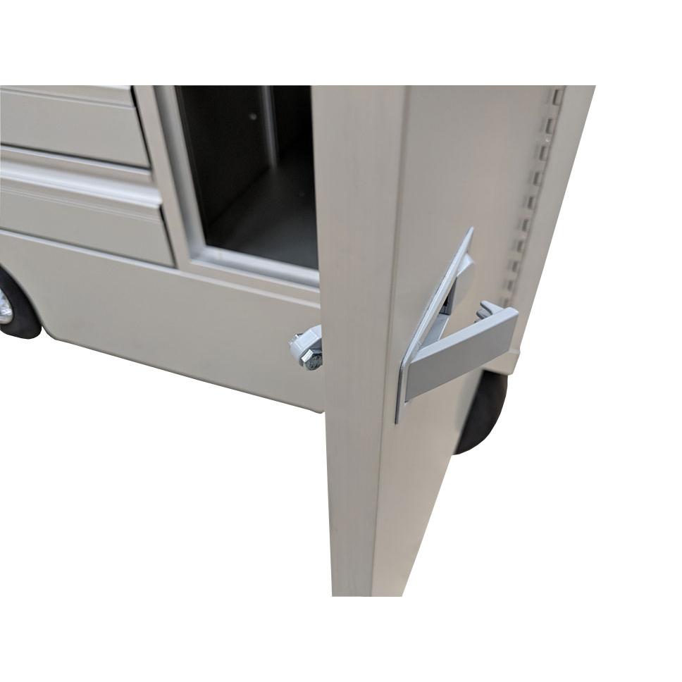 Arrow Components 42" Aluminum Shop Toolbox Pit Box | Redline Stands