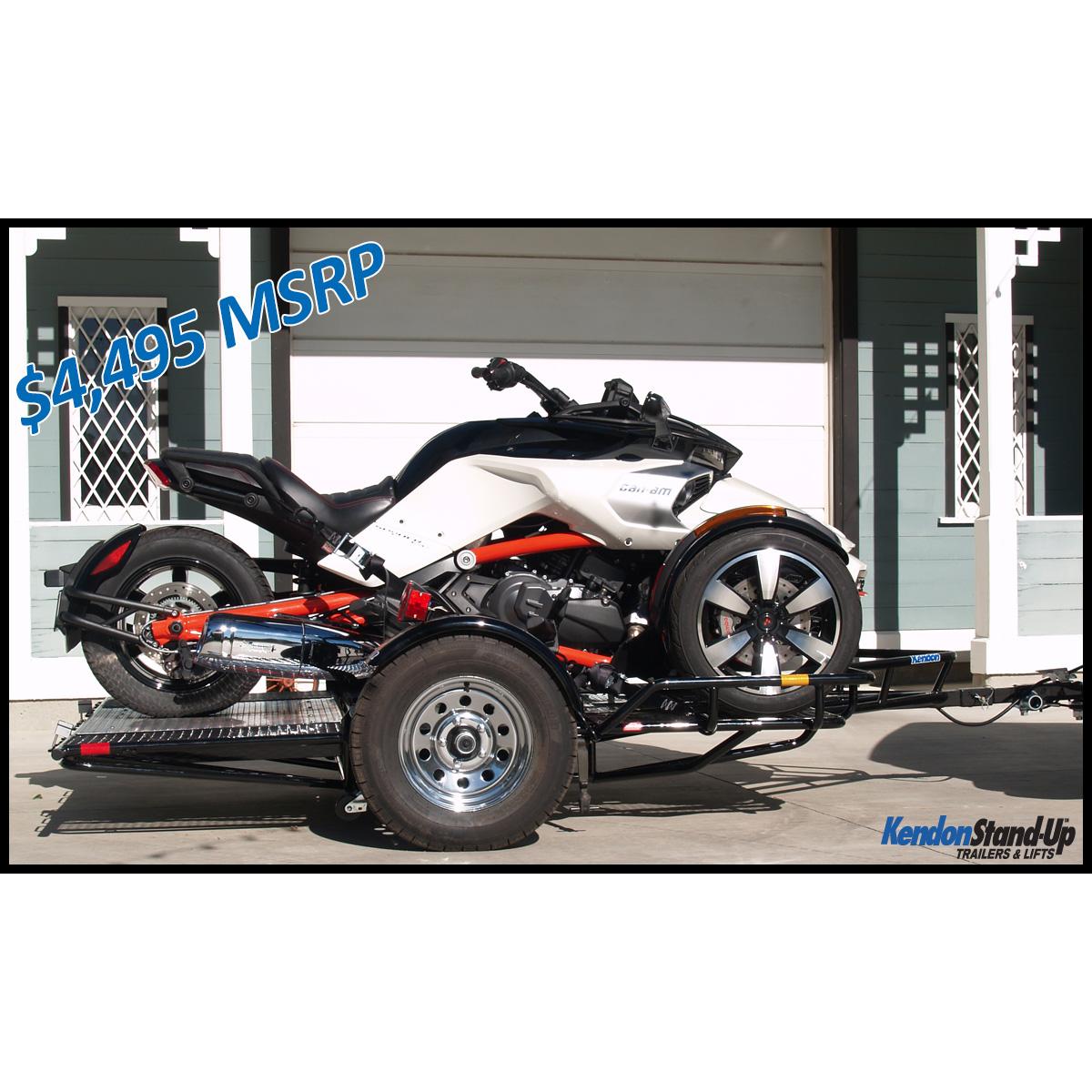 Kendon Trike / Spyder Ride-up Foldable Motorcycle Trailer | Stand-up