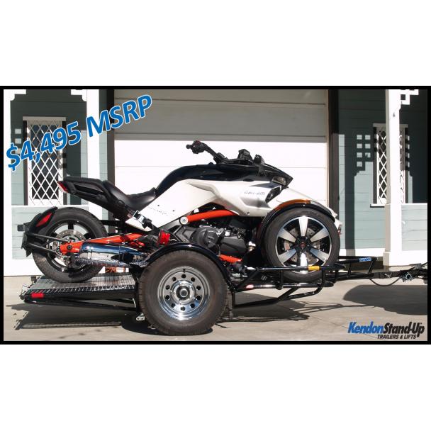 Kendon Trike / Spyder Ride-up Foldable Motorcycle Trailer | Stand-up