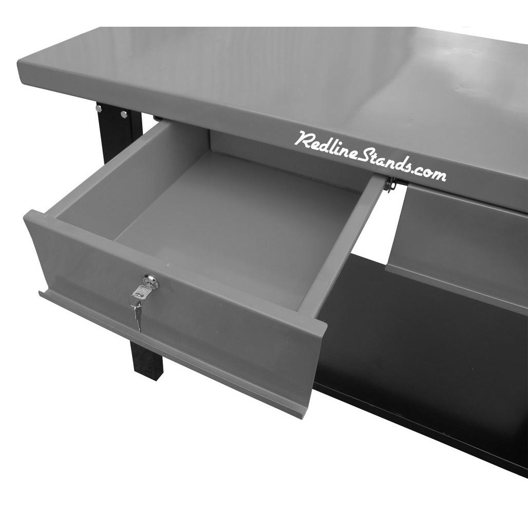 Redline RE3DT Metal Work Table with 3 Drawers - Durable & Spacious