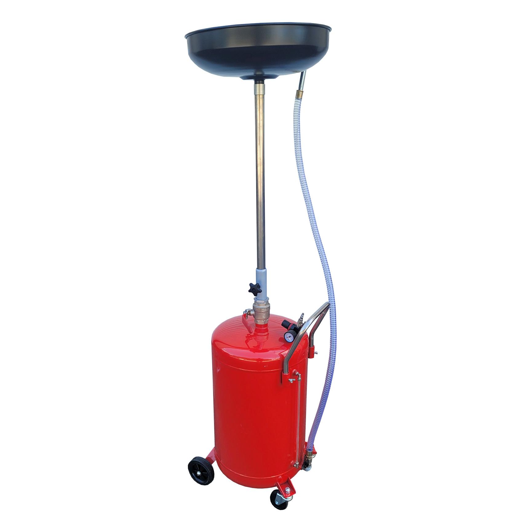18-Gallon Self-Evacuating Rolling Oil Drain – Durable