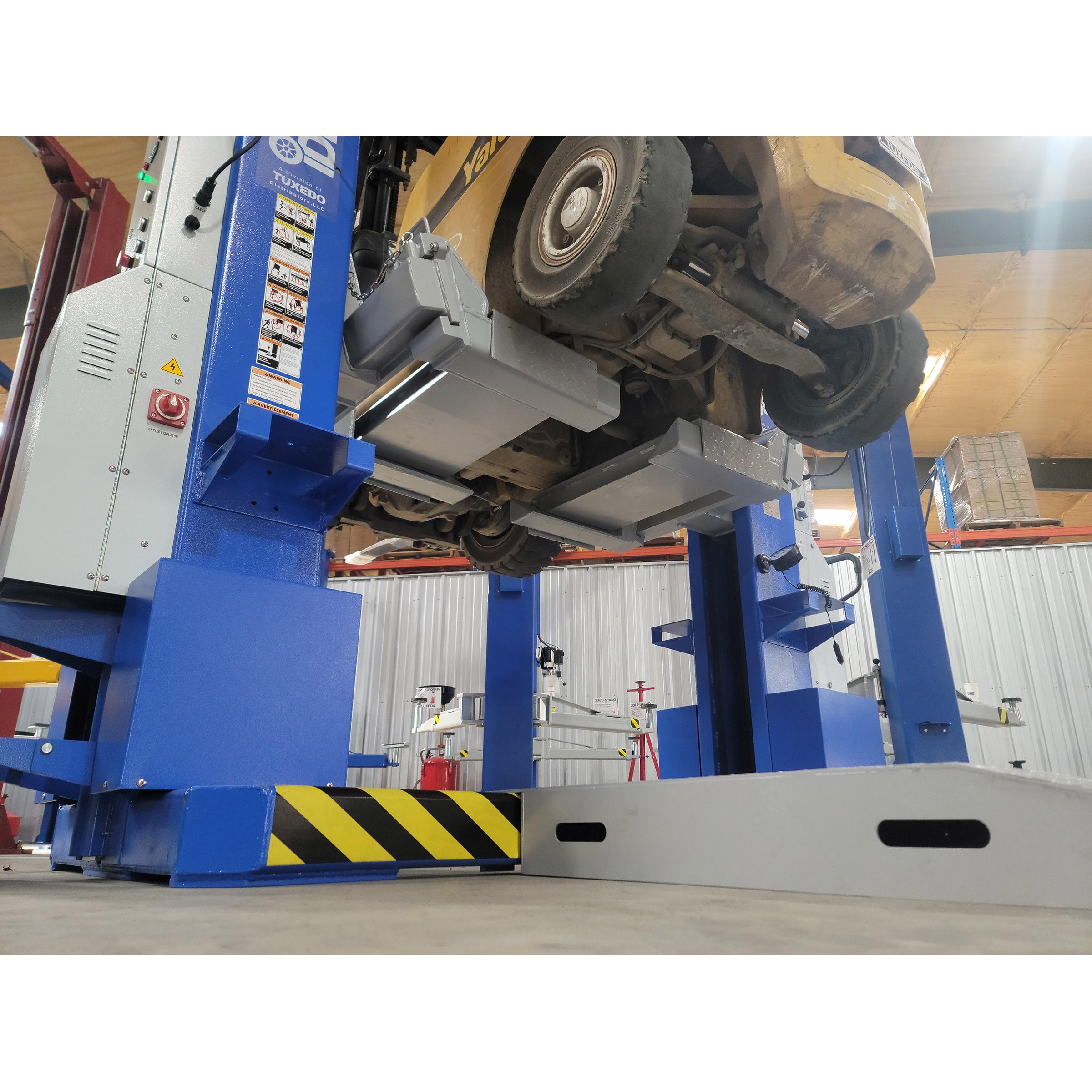 Ideal 13K Mobile 2-Column Forklift Lift | Redline Stands