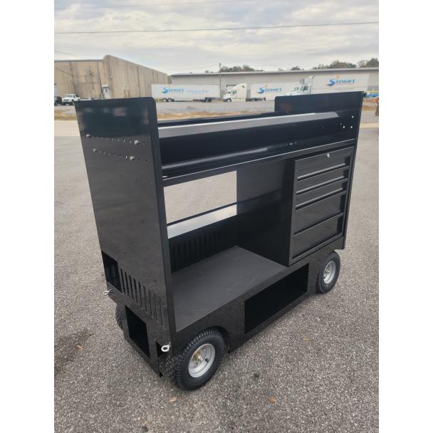 Redline Tire Cart with Built-In Toolbox