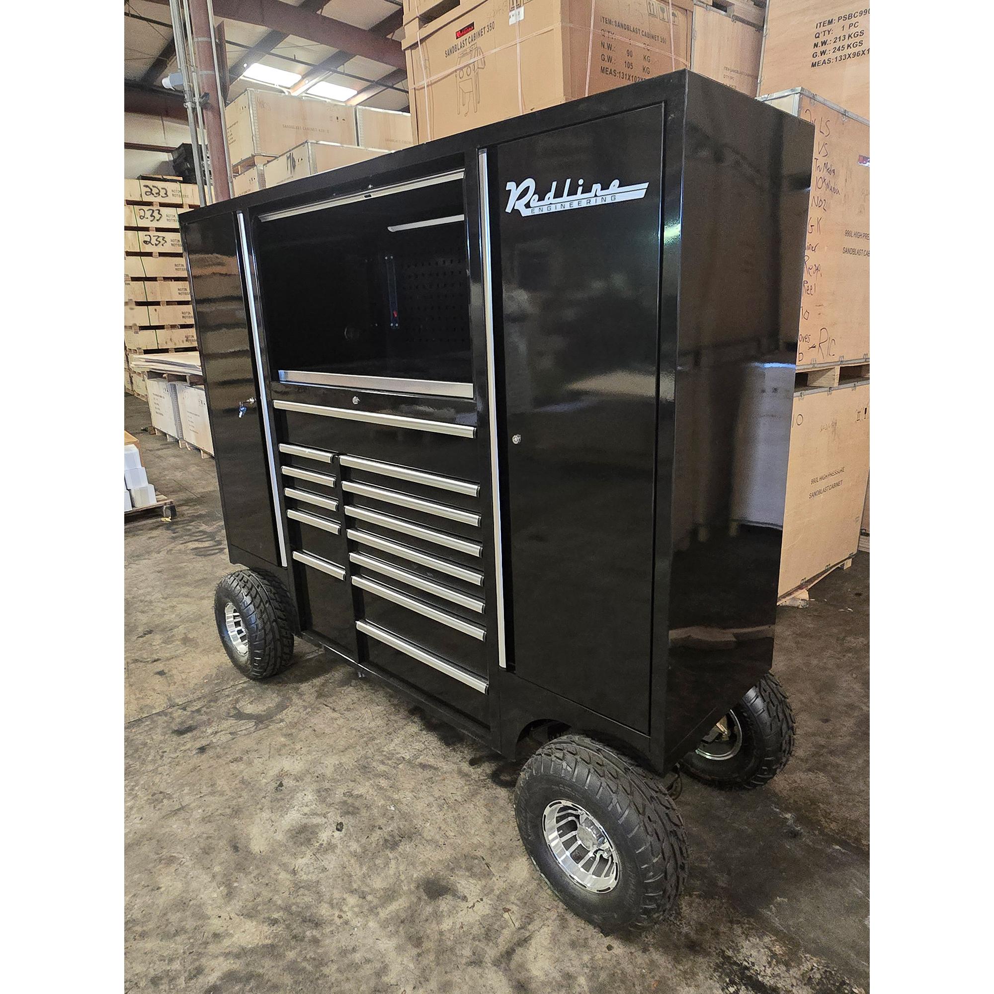 Redline RE90PBXL 90" Pit Cart Tool Box Wagon | Redline Stands