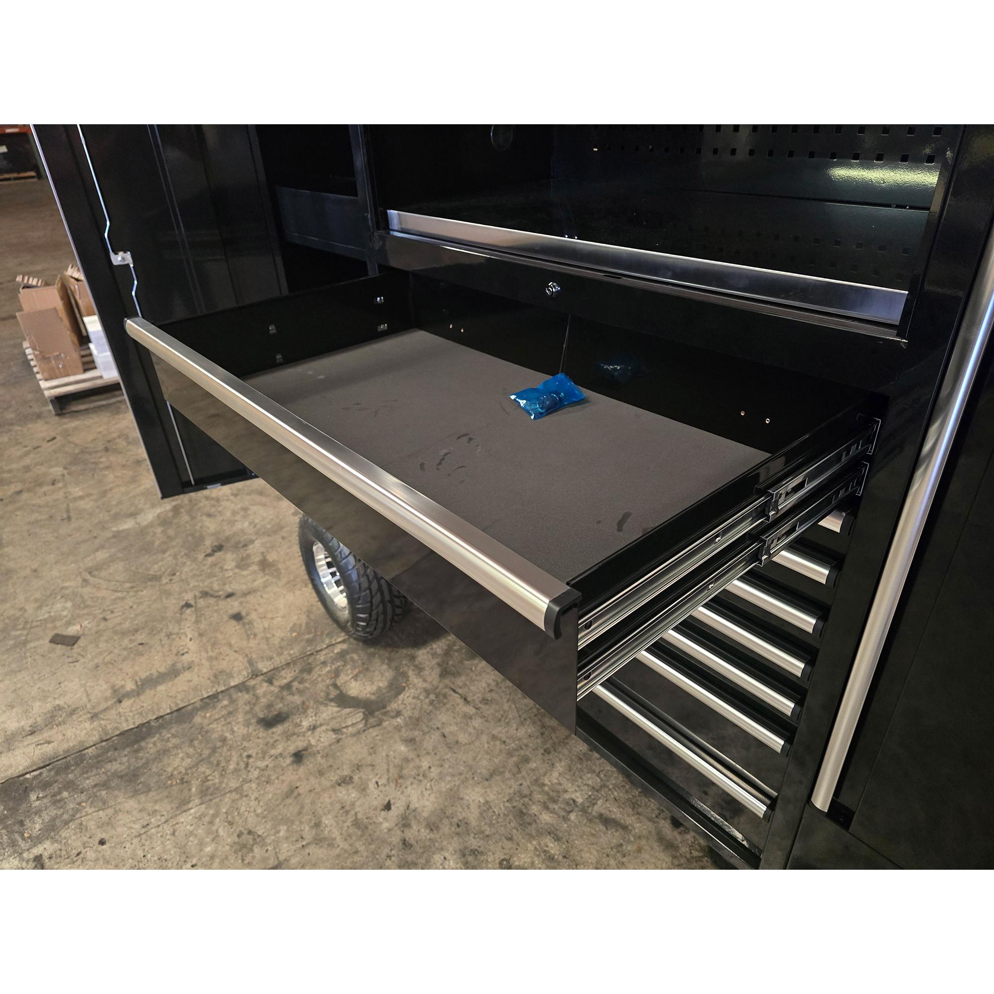 Redline RE90PBXL 90" Pit Cart Tool Box Wagon | Redline Stands