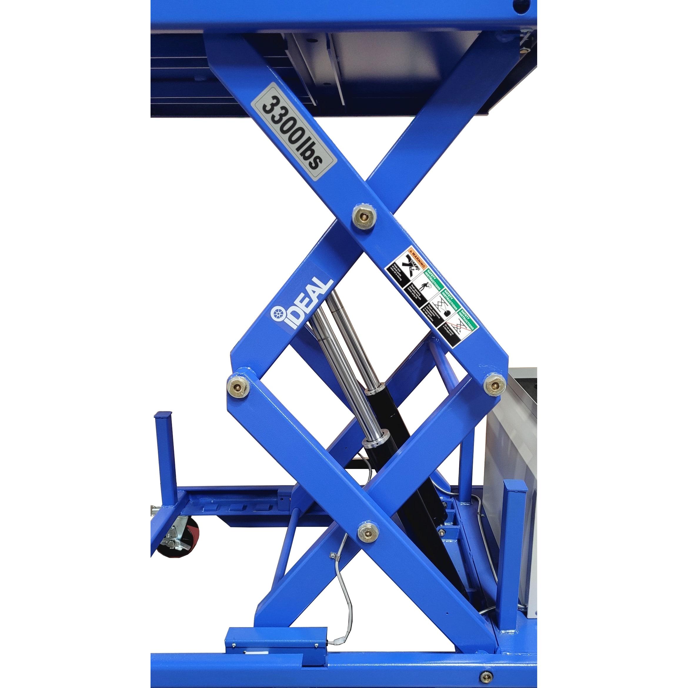 iDeal LT-PT3300DC-X 3300 lb. 12V Battery Powered Powertrain Lift Table ...