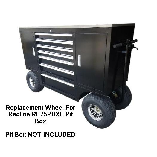 Redline Pit Box Replacement Wheel with Tire | RE75PBXL & RE90PBXL