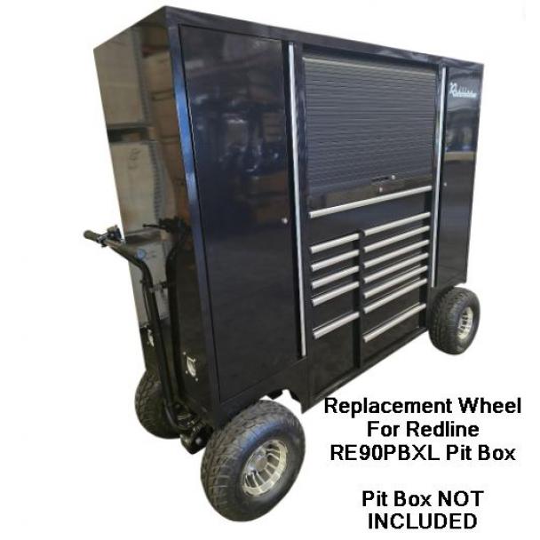 Redline Pit Box Replacement Wheel with Tire | RE75PBXL & RE90PBXL