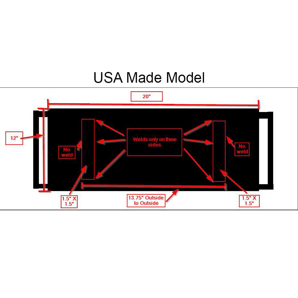 Redline Heavy Duty RE200T Shop Press Arbor Plates