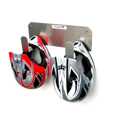 Pit Posse Double Motorcycle Helmet Hook | Redline Stands