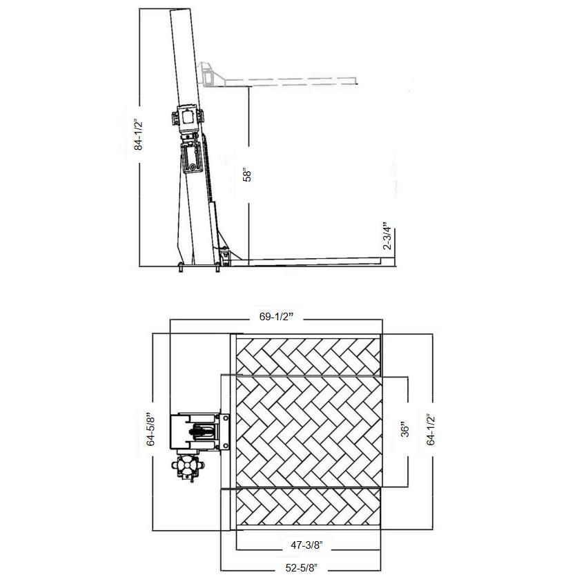 Kernel 2000Lb ATV Single Post Storage Lift | Redline Stands
