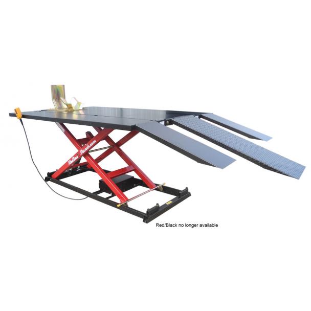 K&L Supply Electric 2000 lb MC655R Motorcycle Lift Table | Redline Stands