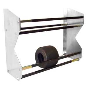 Pit Pal 2 Tier Go Cart Trailer Tire Rack | Redline Stands