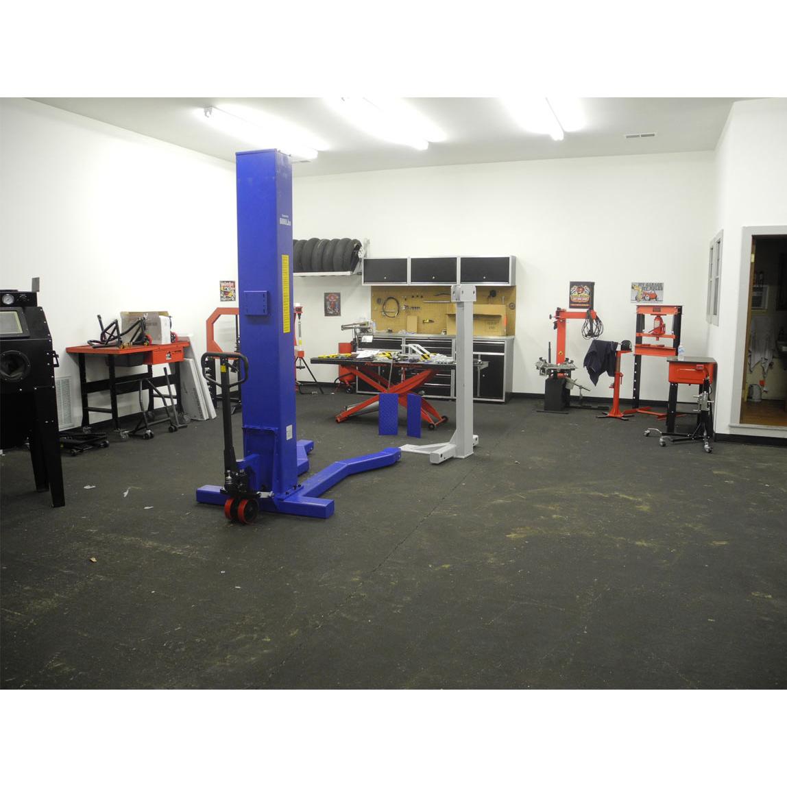 Ideal 6000 lb Mobile Single Column Lift – Low Profile & Heavy-Duty