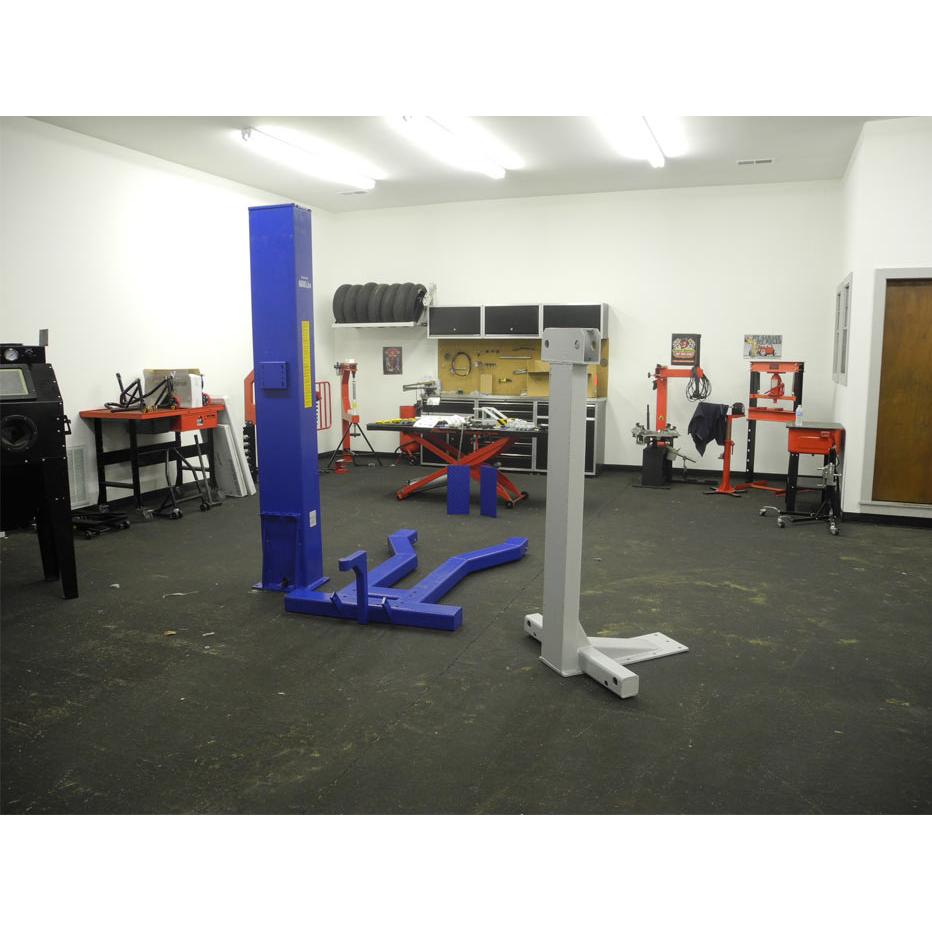 Ideal 6000 lb Mobile Single Column Lift – Low Profile & Heavy-Duty