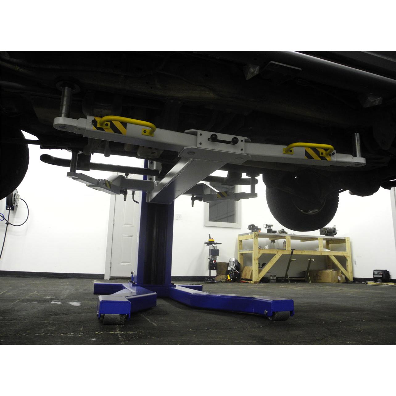 Ideal 6000 lb Mobile Single Column Lift – Low Profile & Heavy-Duty