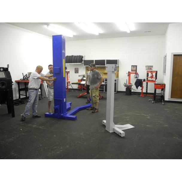 Ideal 6000 lb Mobile Single Column Lift – Low Profile & Heavy-Duty