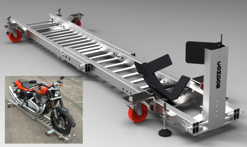 Condor Motorcycle Bike Garage Mobile Rolling Folding Dolly Dollie Stand