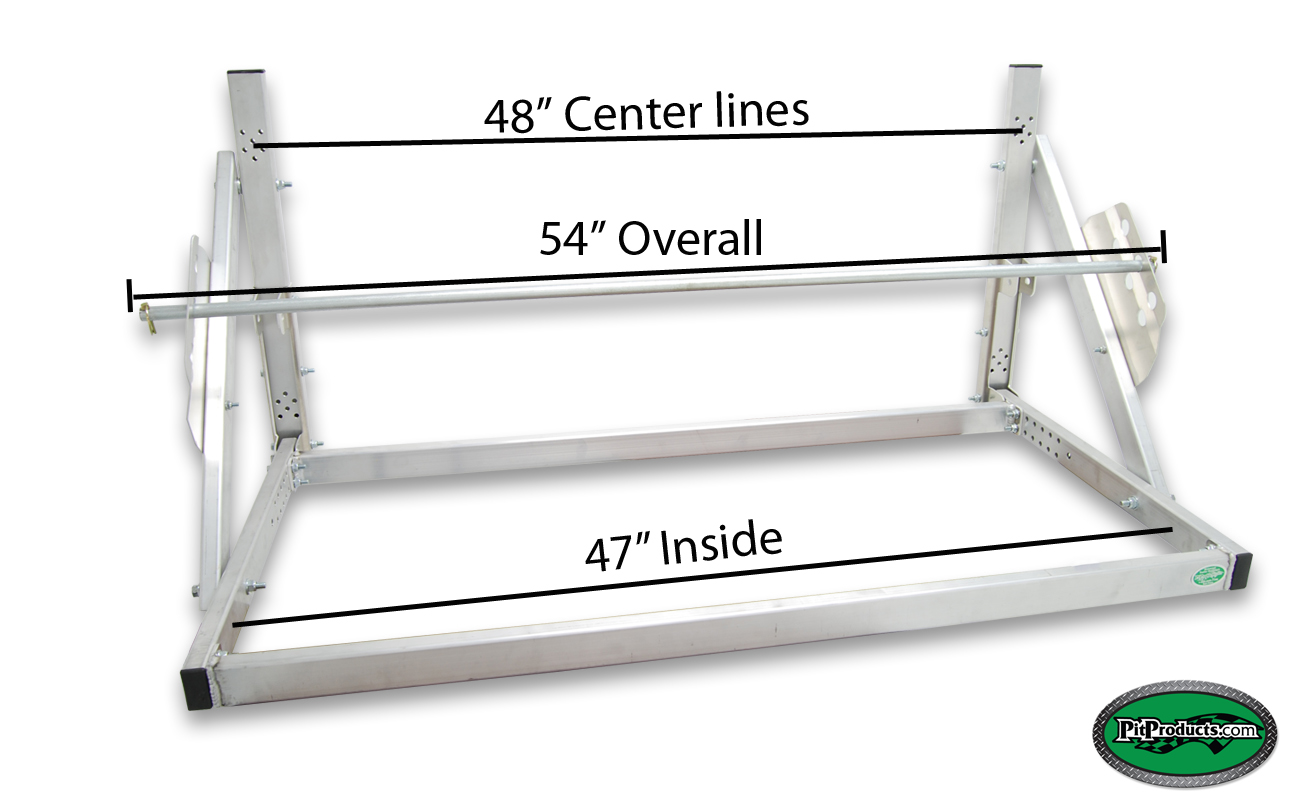 Pit Products 4/6/8 Ft Universal Trailer Tire Rack - FREE SHIPPING