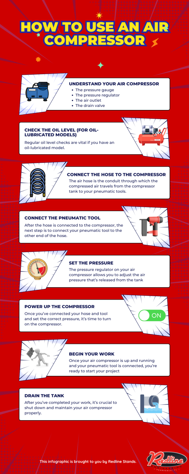 How to Use an Air Compressor | Redline Stands